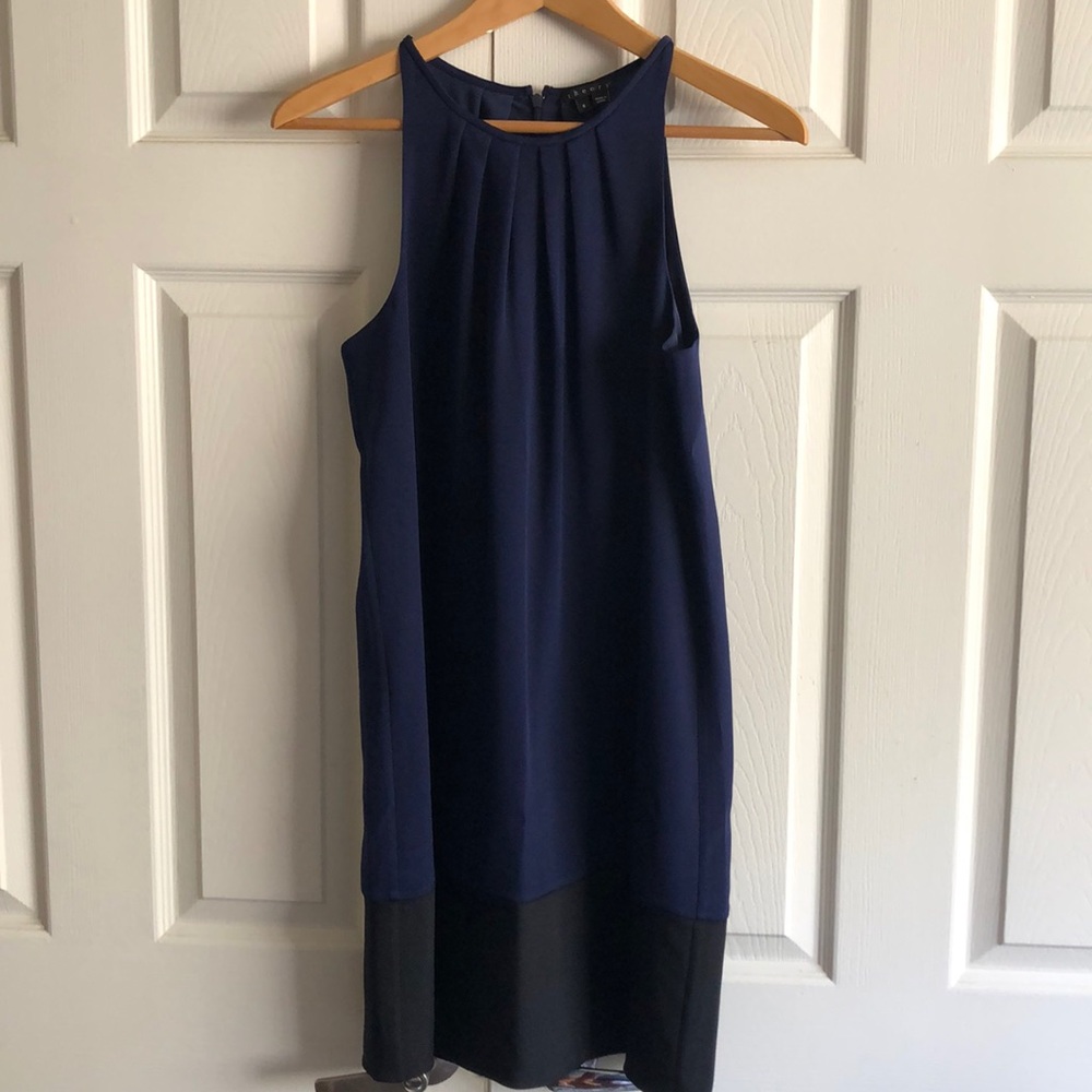 Theory Charlaine Colorblock Silk Dress - Gem